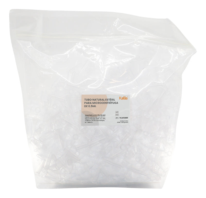 Tubos de Microcentrífuga de 0.5 mL, estériles Kabla - con 1000 piezas ...